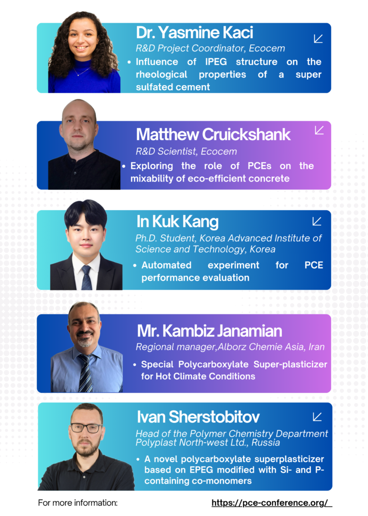 Conference Speakers 5th International Conference On Polycarboxylate